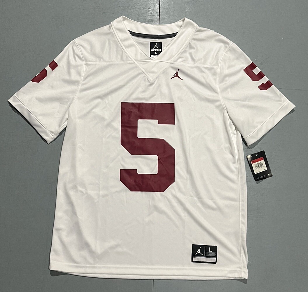 OU Oklahoma Sooners Jordan Football Jersey Bowman Jr #5 Men’s Large ...