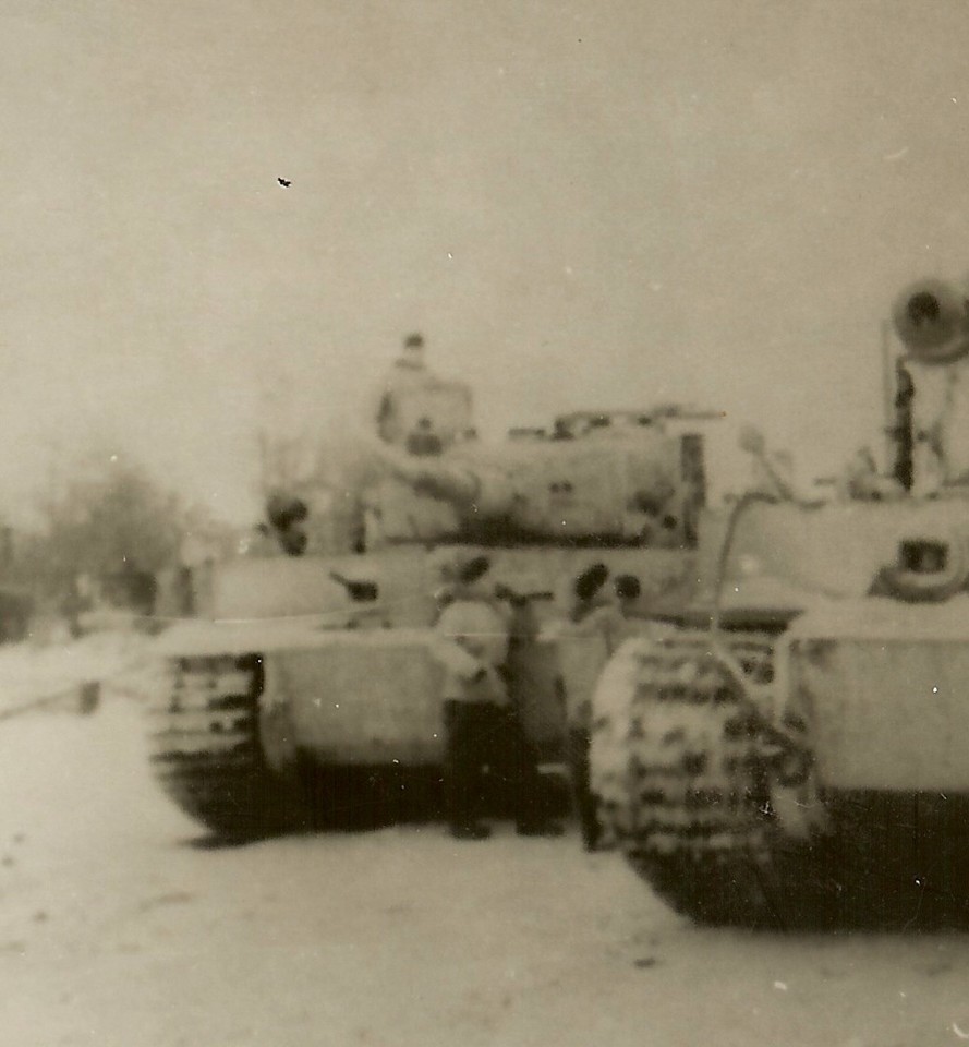 **RARE! German Pzkw.VI TIGER & Pzkw.III Panzer Tank in Whitewash Camo ...