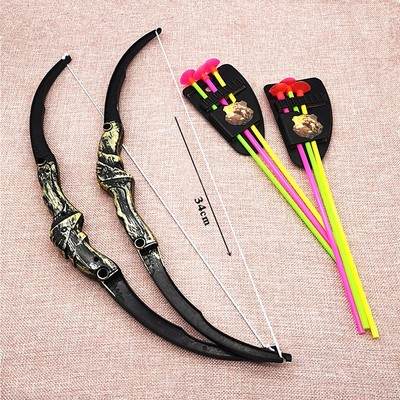 Funny 35cm Children Outdoor Plastic Archery Children'S Bow And Arrow ...