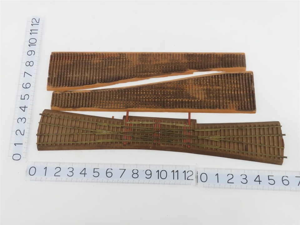 Lot of 50+ HO Scale Tru-Scale Assorted Wood Track Bed Pieces and Rail ...