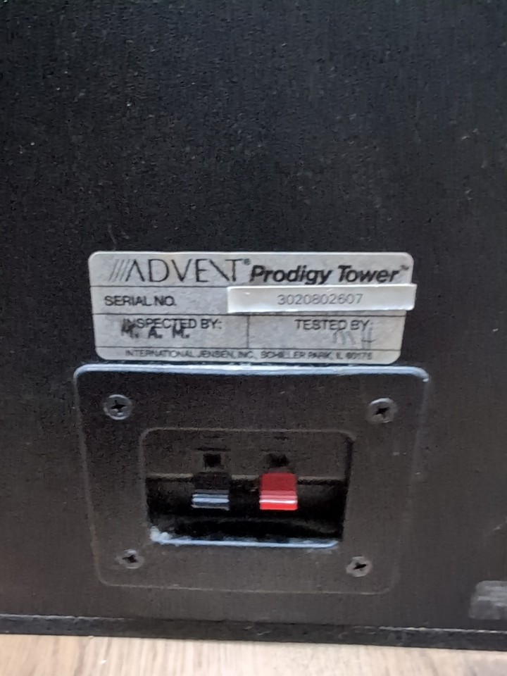 Vintage Advent Prodigy Tower Speakers- Brand New Foam! | eBay