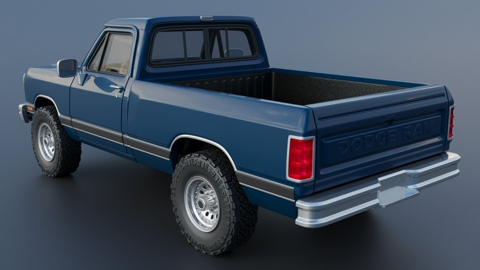 1:25 Scale 3D printed 87 Dodge Ram W150 Short Bed truck kit | eBay