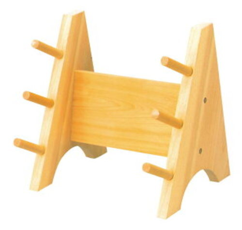 YAMAKO Wooden Knife Rack 3 Steps AHU49 240 x 175 x 240 mm Kitchen Japan ...