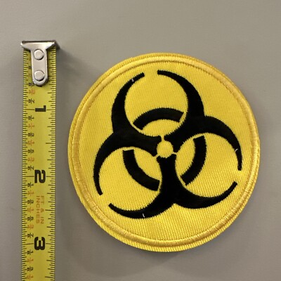 Bio-Hazard Logo (Iron on patch) Symbol / Art / Halloween/ Zombie ...