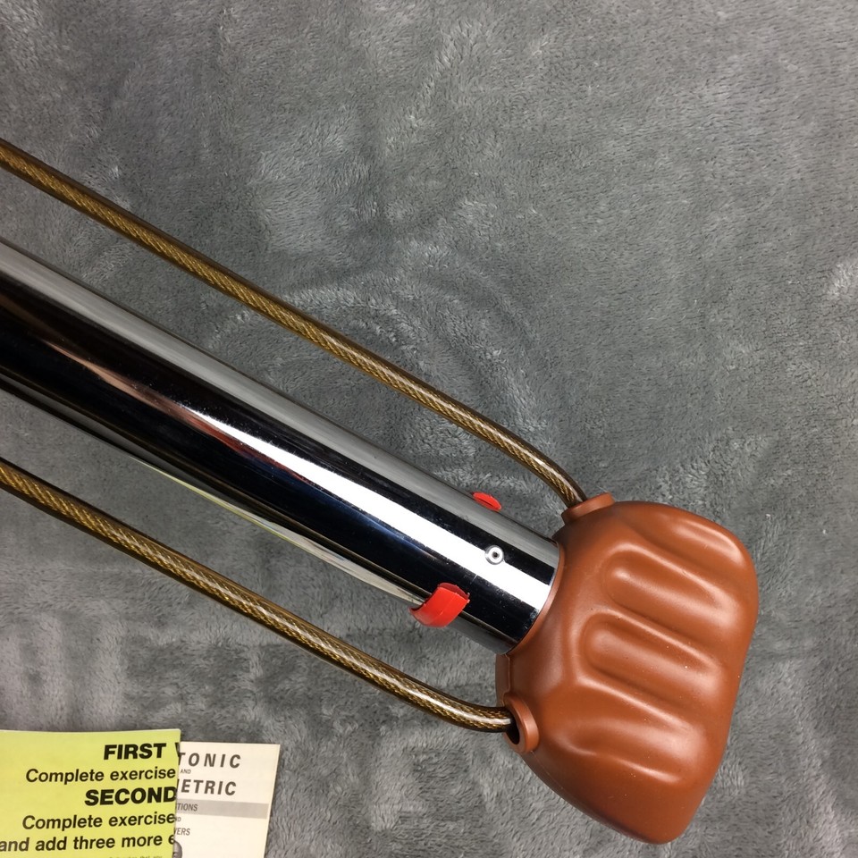 Vintage Brown Bullworker Powermeter Isometric Exerciser Bar w BOX and ...