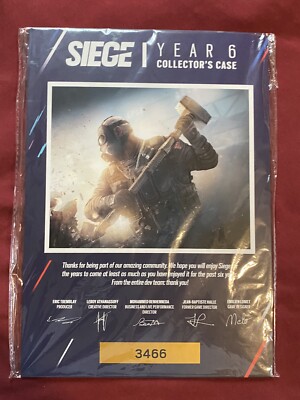 Tom Clancy’s Rainbow Six Siege Developers Signed, Official Merchandise ...