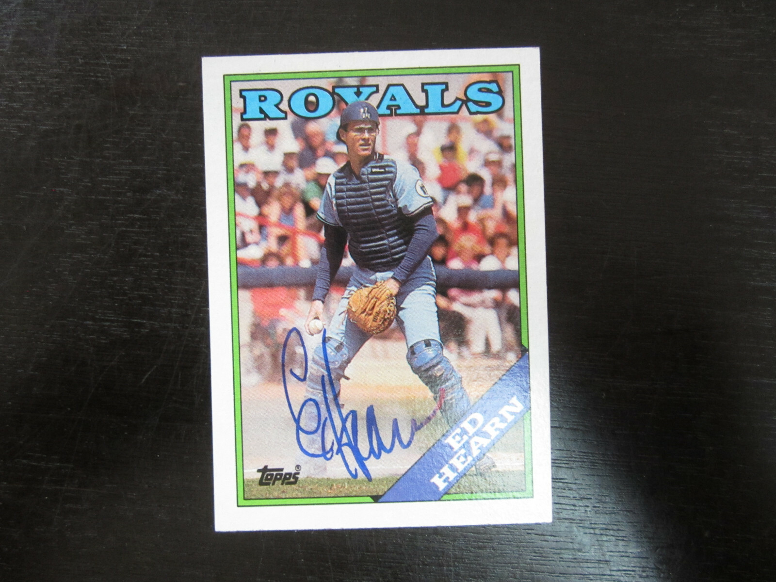 1988 Topps # 56 Ed Hearn Autograph Signed Card (M) Kansas City Royals ...
