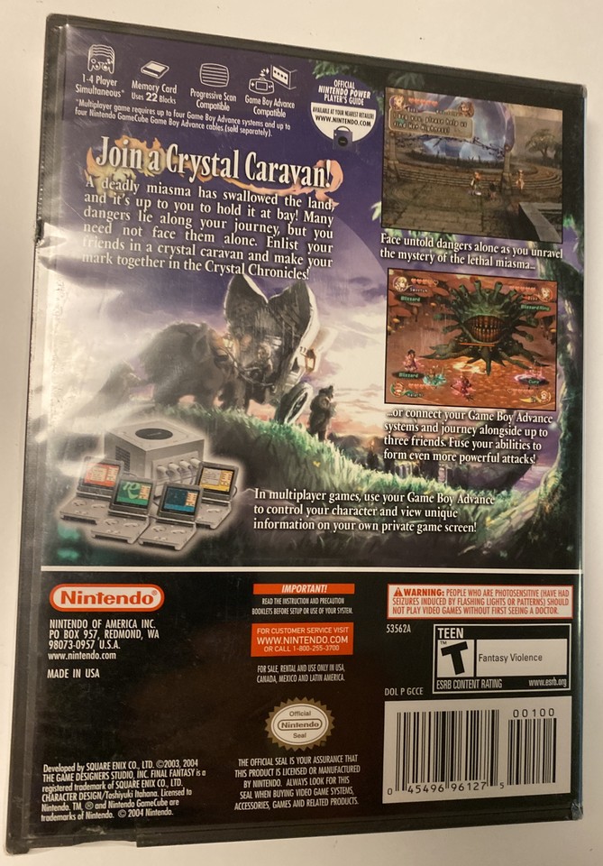 Final Fantasy: Crystal Chronicles (Nintendo GameCube, 2004) GAME NEW ...
