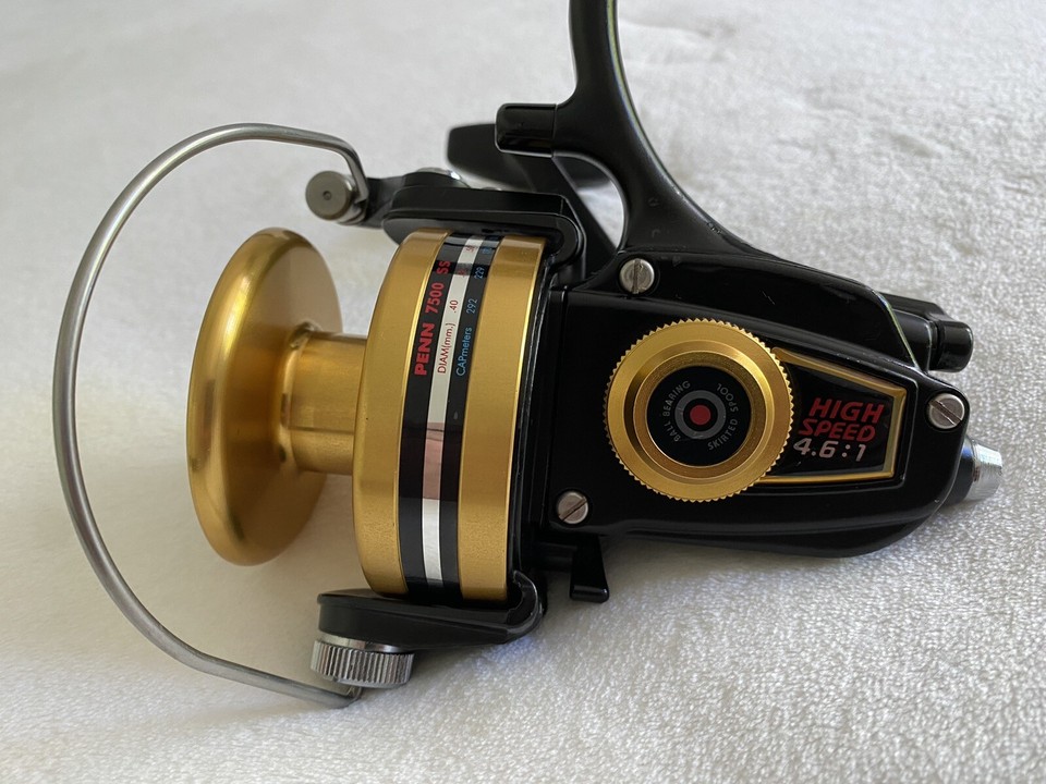 Penn 7500 SS Skirted Spool Spinning Reel - Near Mint Excellent ...