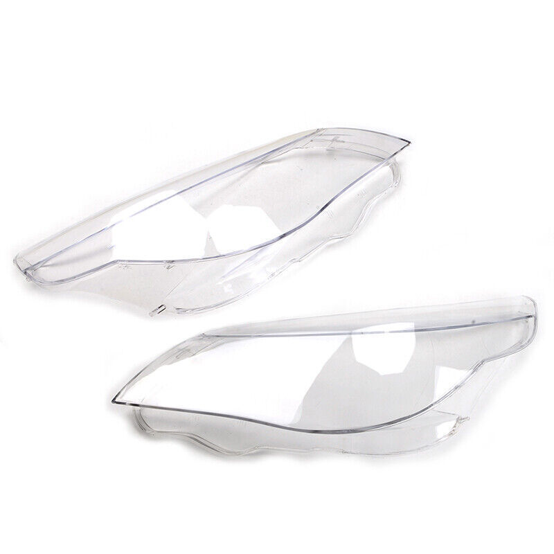 Headlight Headlamp Lens Cover Left+Right Side For 5 Series BMW E60 E61 ...