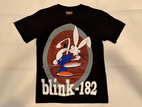 Vintage Blink-182 Pop Punk Rock Band Classic Rabbit Logo T-Shirt Size S ...