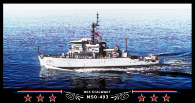 Navy Emporium USS Stalwart MSO-493 Art Print | eBay