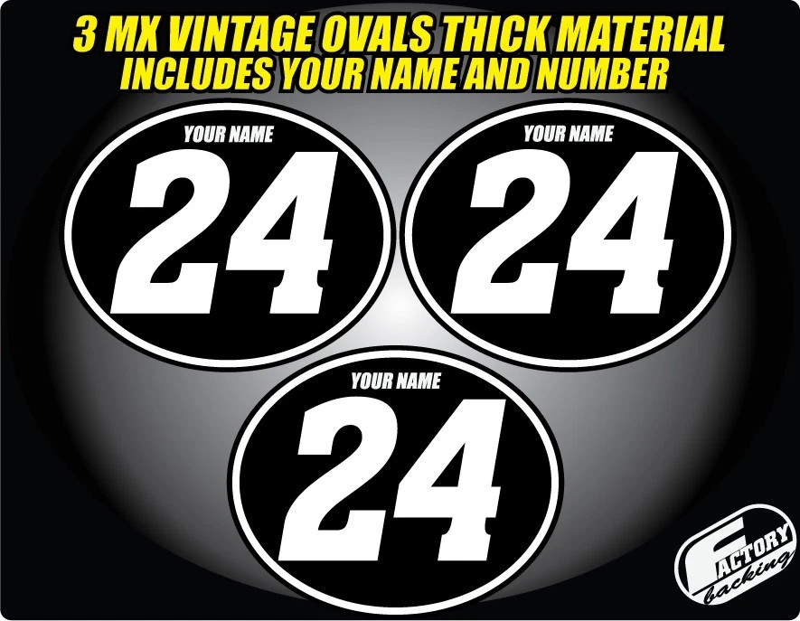Vintage Motocross Numbers