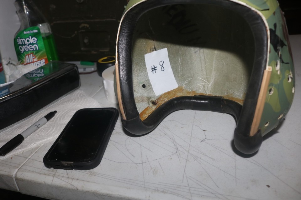 Vietnam era ERDL camo tape USAF HGU-22/P flight pilots helmet #8 | eBay