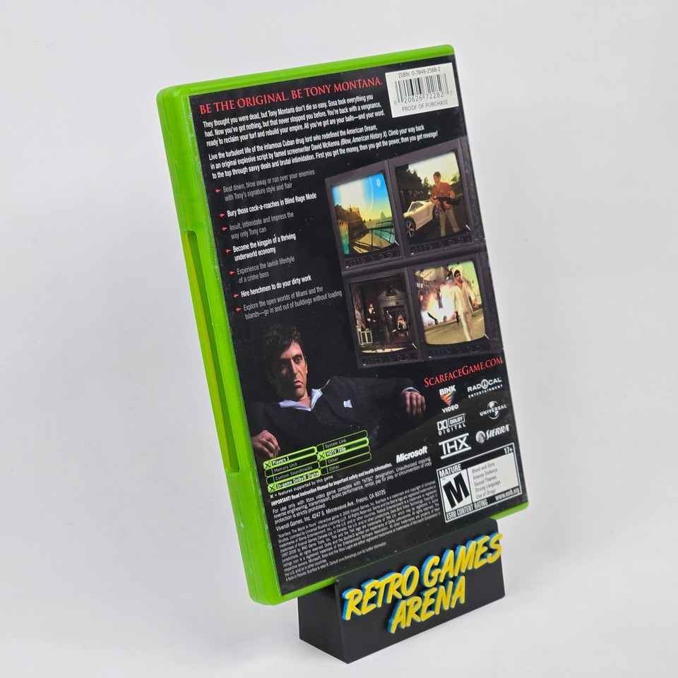 💿 REFURBISHED Scarface: The World is Yours (Original Xbox) CIB COMPLETE ...