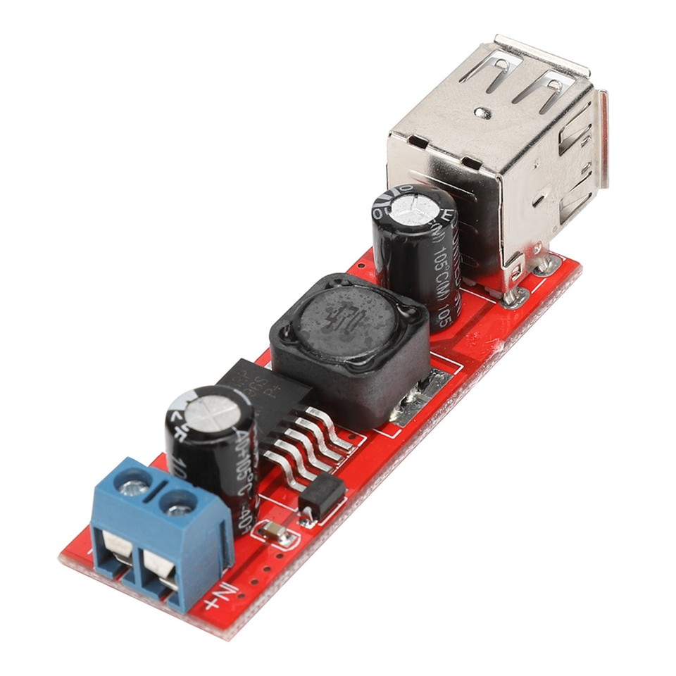 Dual USB Output Vehicle Charging 3A Buck Voltage Regulator Module ...