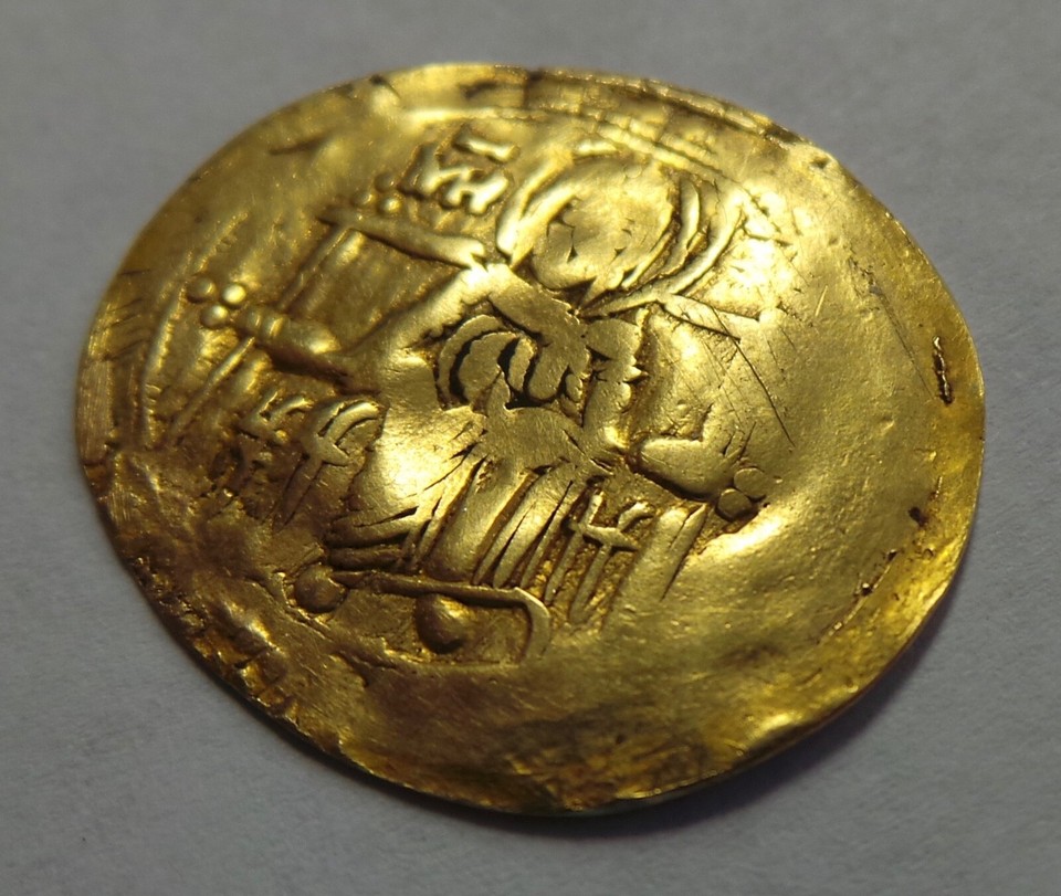 Isaac II Angelus 1118-1195AD Ancient Gold Byzantine Coin Jesus Christ ...