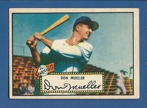 1952 TOPPS # 52 DON MUELLER NEW YORK GIANTS EX+ FREE SHIPPING | eBay