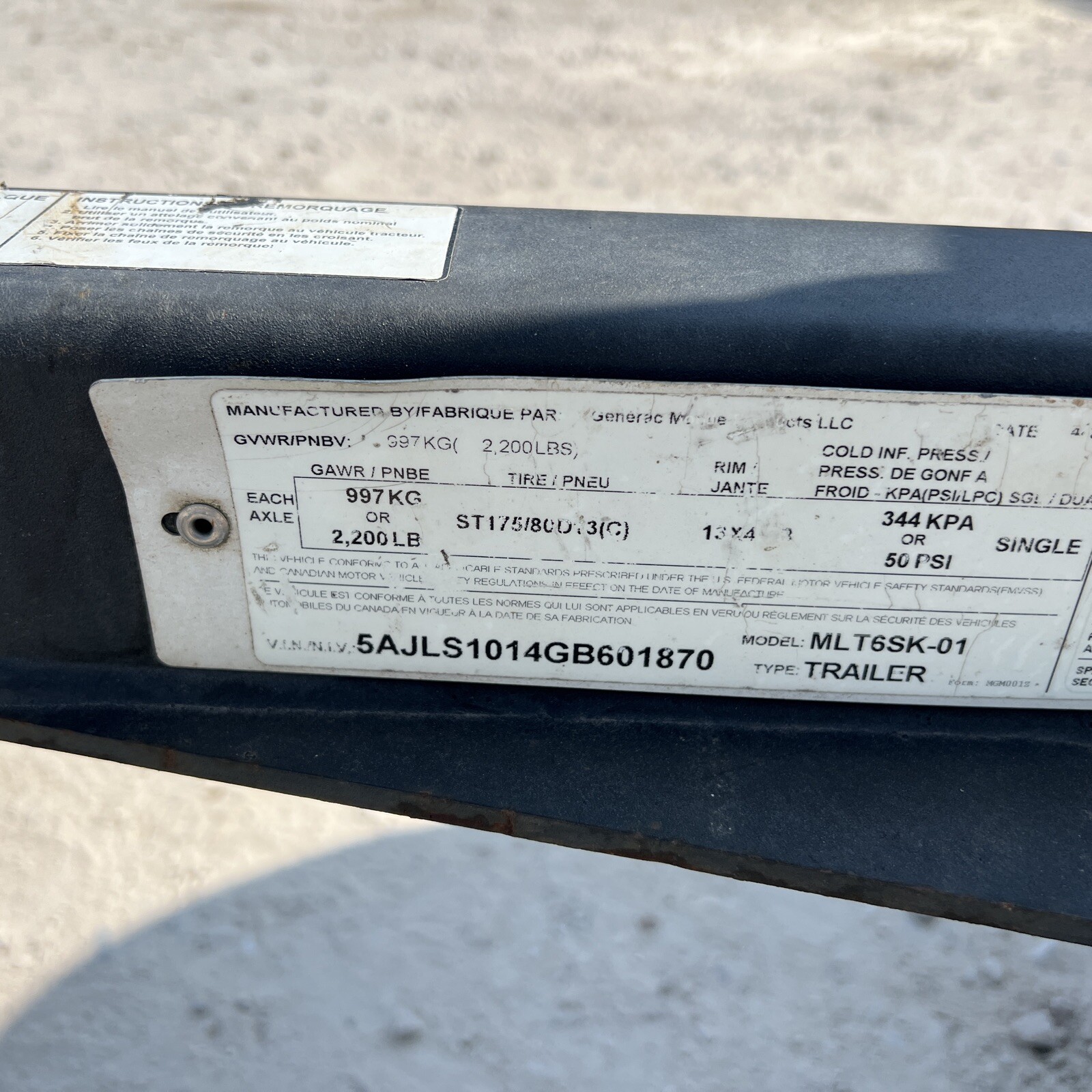 2016 Magnum MLT6SK Towable Light Tower Generator Kubota Diesel 6 KW 120 ...
