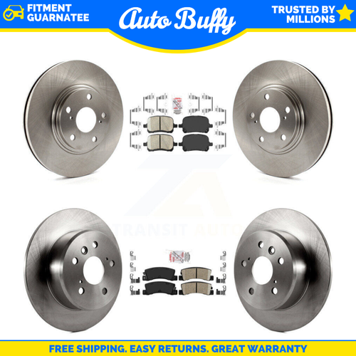 Front Rear Integrally Molded Pad & Brake Rotor Kit For 1999-2001 Lexus ...