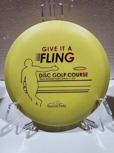 Innova Yellow 2010 Give it a Fling Prado Regional Park Golf Disc 170g ...