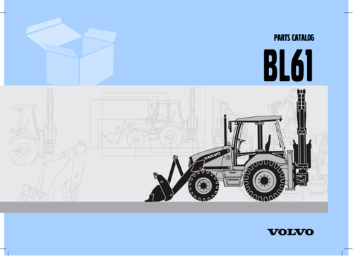Volvo BL61 Backhoe Loader Parts Catalog Construction Part Manual PDF ...