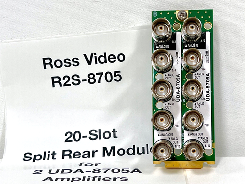 Ross Video R2S-8705 20-Slot Split Rear Module for 2 UDA-8705A ...