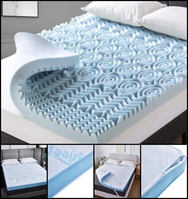 5cm Thick 5 Zone Mattress Topper, Hotel Quality Air Cooling Deep Sleep ...