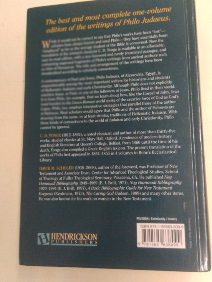 The Works Of Philo: By Philo, C. D. Younge, C. D. Yonge 9781565638099| eBay