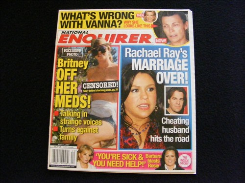 NATIONAL ENQUIRER magazine 2007 05 14 Rachael Ray Britney Spears Vanna ...