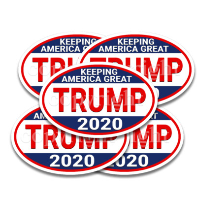 Trump 2020 Mini Stickers Keeping American Great Decals 3" wide 5 pack ...
