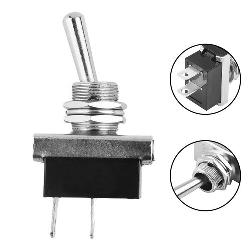 Silver Contacts Rocker Switch ON/OFF 1/5pcs 50mΩ Max For 12.5mm Round ...