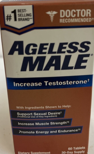 Ageless Male Free Testosterone Booster by New Vitality - 60 Tablets Exp ...