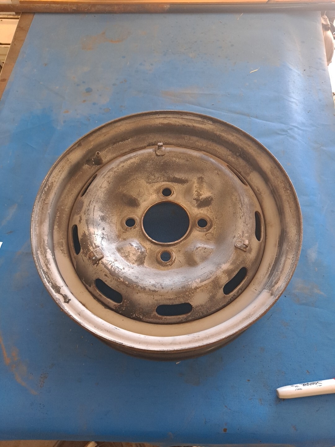 DATSUN ROADSTER TOPY 14X4 STEEL WHEEL RIM NO DATE CODE? | eBay