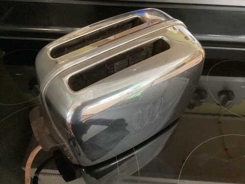 Vintage 1950s TOASTMASTER Pop Up Toaster 1B14 Chrome Art Deco Works! | eBay