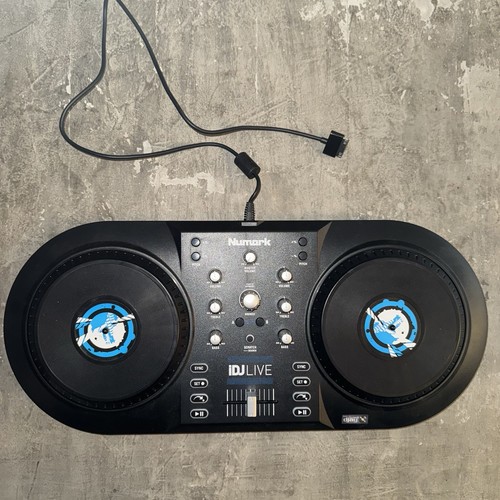 IDJ LIVE NUMARK TURNTABLE MIXER,DJ,CONTROLLER,TO IPHONE IPAD CONECTION ...