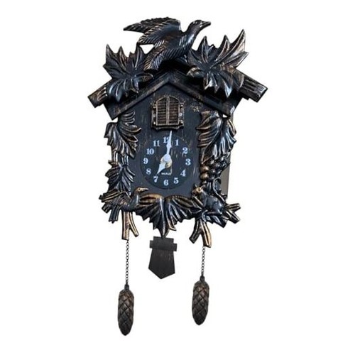 Chiming Classic Cuckoo Wall Clock Hanging Bird Clock Home Decor One ...