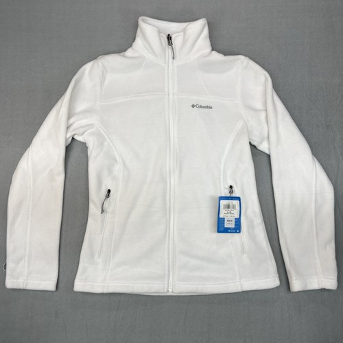 Columbia Fleece Jacket Womens Size L White Full Zip Interchange New ...