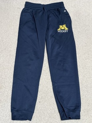 Michigan Wolverines Hockey Athletic Sweatpants Boys Large 36” Long Go ...