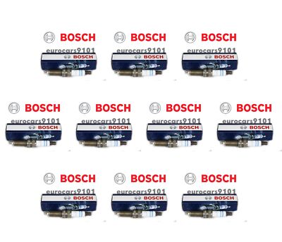 Set of 10 Mini Cooper Bosch Spark Plugs ZQR8SI302 12120035933 | eBay