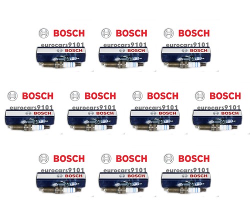 Set of 10 Mini Cooper Bosch Spark Plugs ZQR8SI302 12120035933 | eBay