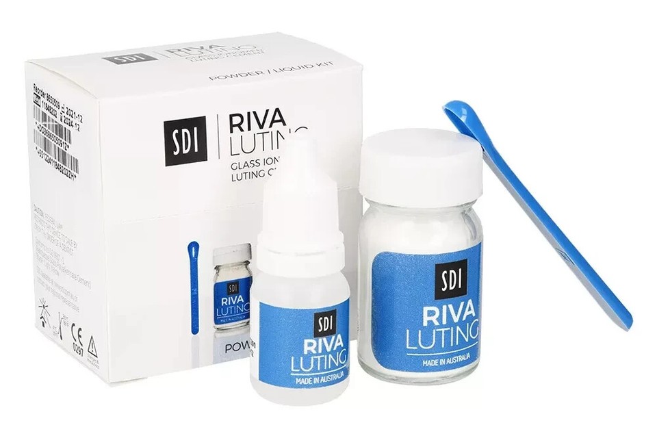 SDI Riva Luting Self Curing Glass Ionomer Luting Cement With Fluoride ...