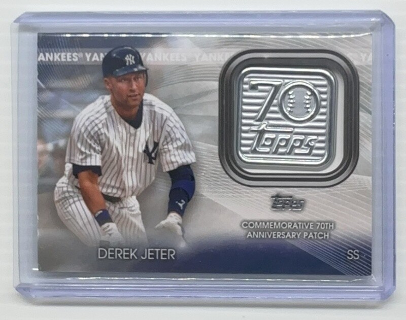 2021 Topps Derek Jeter 70Th Anniversary Logo Patch Card #70LP-DJ | eBay