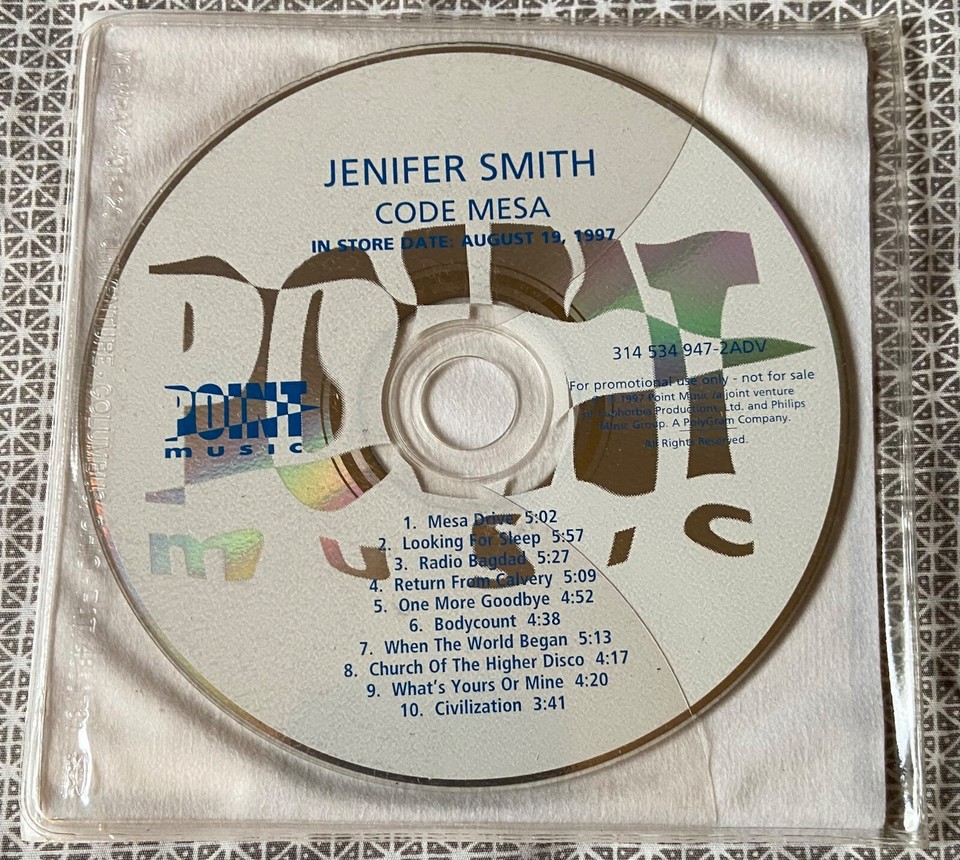 Code Mesa Jenifer Smith promo advance CD 1997 PolyGram Point Music ...