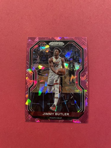 2020-21 PANINI JIMMY BUTLER PINK CRACKED ICE PRIZM HOLO REFRACTOR #137 ...
