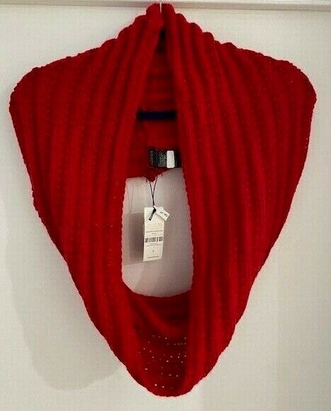 Parfois Women's Red Knit Scarf Infinity Scarf New Unused | eBay