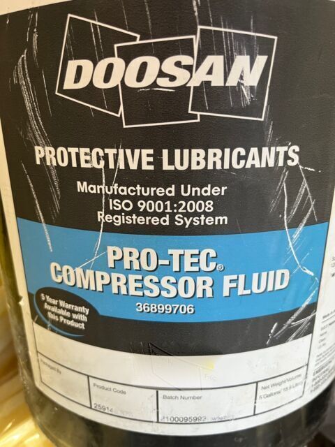 Doosan PRO TEC Compressor Fluid - 5 gal (36899706) for sale online | eBay
