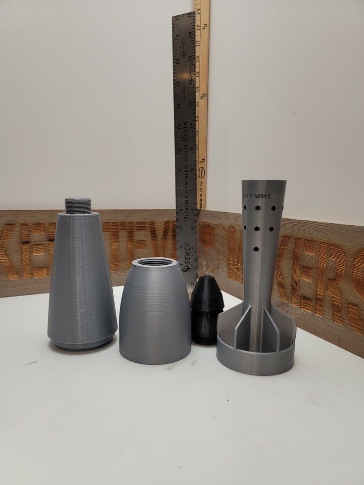 1:1 3D Printed 81mm Mortar Shell Replica - Fake - COSPLAY- UNFINSHED | eBay