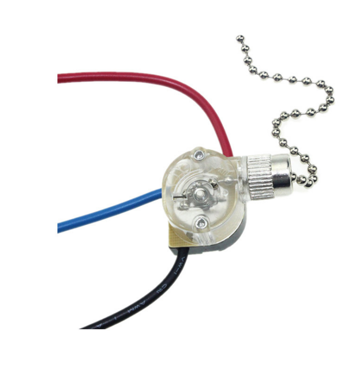 3pcs 3A/250V 6A/125V Zipper Switch 3 Wire Pull Chain Control Light ...