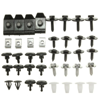 40Pcs Car Engine Cover Clips Bumper Fender Mudguard Splash Shield ...